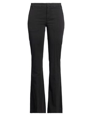 DONDUP Pants Lilac Size Cotton, Elastane - Black