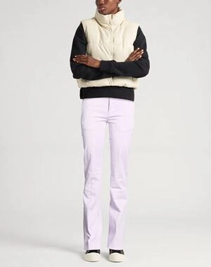 DONDUP Lilac Cotton Elastane Flared Pants - Purple