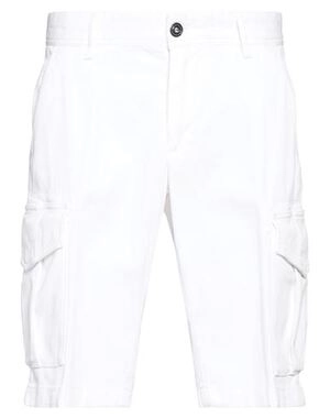 Paul & Shark Shorts & Bermuda Shorts Taupe Size Cotton, Elastane - White