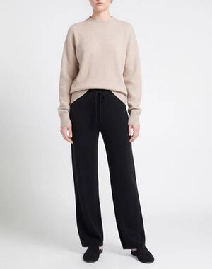 Alpha Studio Wool And Cashmere Blend Pants - Black