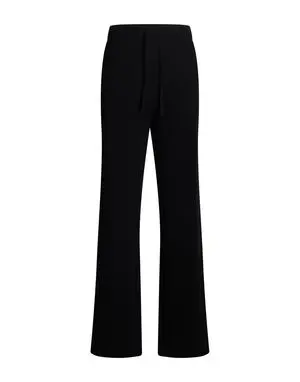 Alpha Studio Wool And Cashmere Blend Pants - Black