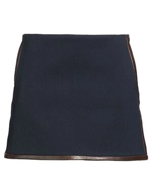 Sandro Mini Skirt Size Polyester, Viscose, Elastane, Lambskin - Midnight Blue