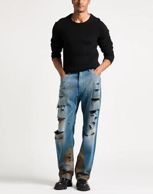 Dolce & Gabbana Distressed Cotton Denim Jeans