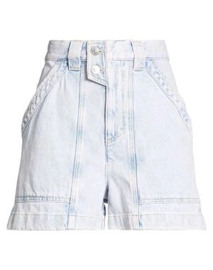 MARANT ETOILE Denim Shorts Size Cotton - Blue