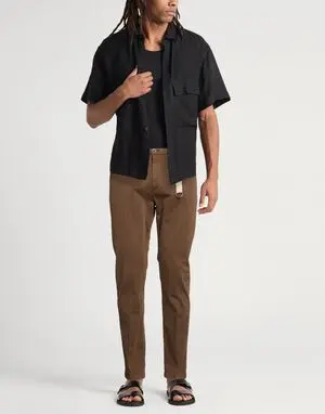 MANUEL RITZ Pants Size Cotton, Elastane - Brown