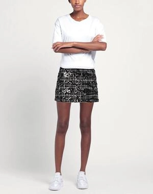 CARLA G. Mini Skirt With Sequins And Tweed