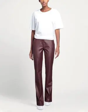 CARLA G. Textured Polyurethane Blend Bootcut Pants