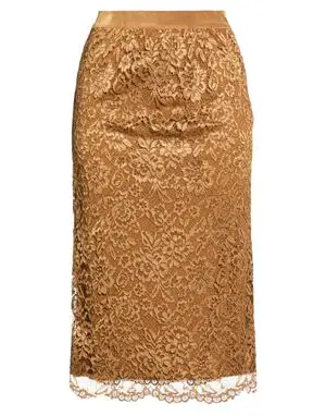 OLTRE Lace Pencil Skirt With Velvet Trims