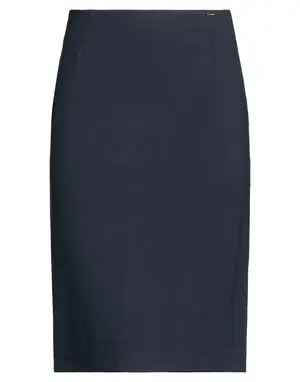 KAOS Midi Skirt In Midnight Viscose Blend
