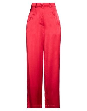 GENTRYPORTOFINO High-waisted Satin Cargo Pants