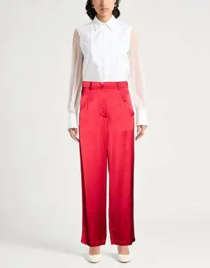 GENTRYPORTOFINO High-waisted Satin Cargo Pants