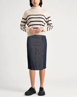 MOORER Flared Denim Skirt