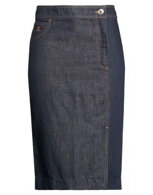 MOORER Flared Denim Skirt