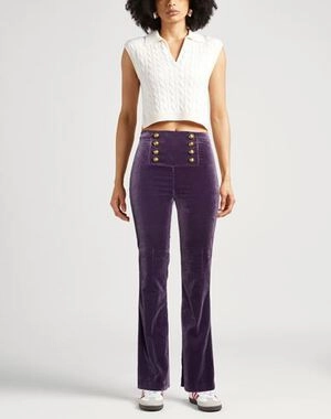 Elisabetta Franchi Bootcut Velvet Pants