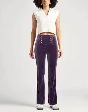 Elisabetta Franchi Bootcut Velvet Pants