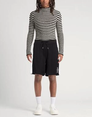 Armani Exchange Cotton Shorts With Two-tone Side Stripes