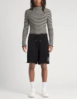 Armani Exchange Cotton Shorts With Two-tone Side Stripes