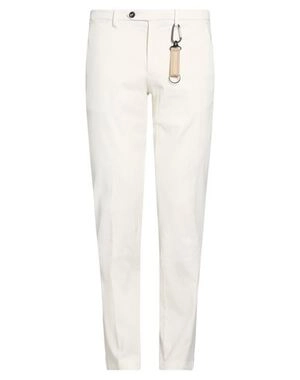 MANUEL RITZ Pants Size Modal, Cotton, Elastane - Off White