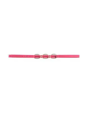 PLEASE Skinny Belt Tan Polyurethane