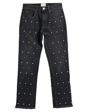 MARANT ETOILE Cotton Jeans With Stud Embellishments