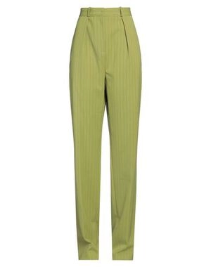 Elisabetta Franchi Tailored Pinstriped Tapered Pants - Lime Green