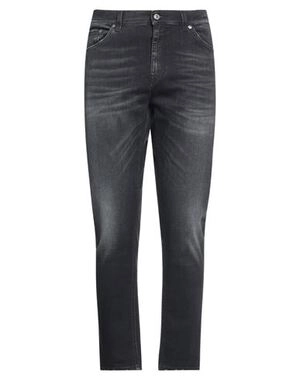 GRIFONI Jeans Charcoal Size Cotton, Elastomultiester, Elastane - Grey