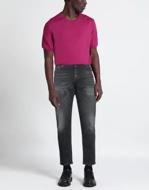 GRIFONI Jeans Charcoal Size Cotton, Elastomultiester, Elastane
