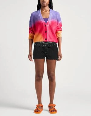 CORMIO Denim Shorts With Embellished Belt