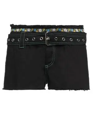 CORMIO Denim Shorts With Embellished Belt