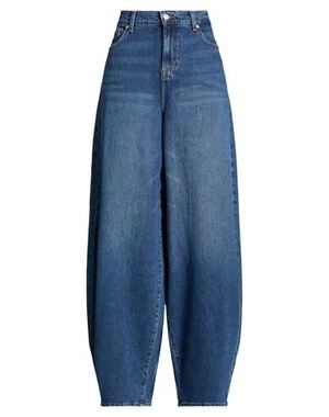 7 For All Mankind Baggy High Waisted Jeans - Blue