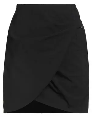 DONDUP Mini Skirt Size Polyester, Wool, Elastane - Black