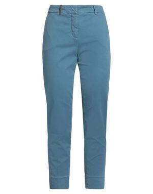 Peserico Icon 4718 Pants Pastel Size Cotton, Elastane - Blue