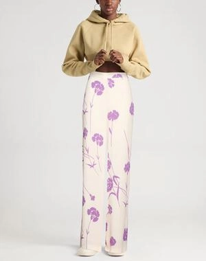 TWINSET Viscose Floral-print Wide-leg Pants