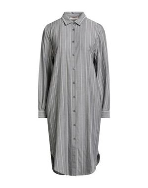 PUROTATTO Midi Dress Size Cotton - Grey