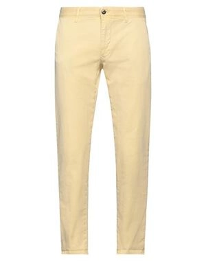 Incotex Pants Pastel Size Cotton, Elastane - Yellow