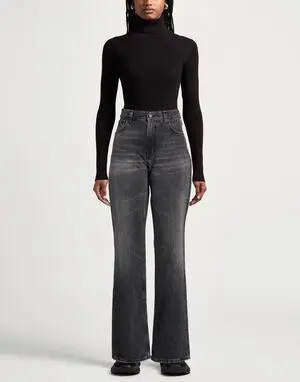 HAIKURE Wide-leg Faded Jeans