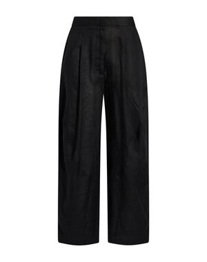 LARDINI Linen Pants - Black