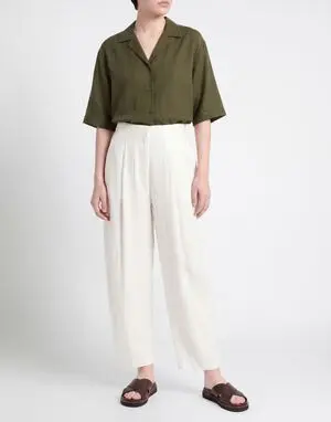 LARDINI Linen Pants - White