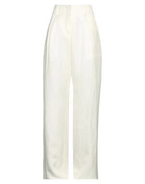 FERRAGAMO Silk And Linen Blend Satin Twill Trousers
