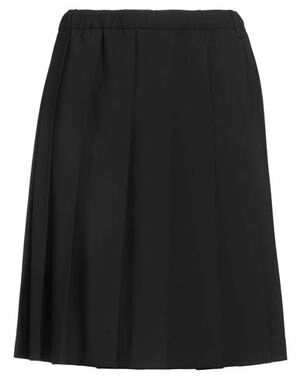 Aspesi Mini Skirt Size Virgin Wool, Elastane - Black