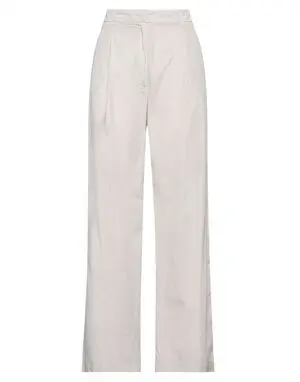 GRIFONI Light Cotton Wide-leg Poplin Pants