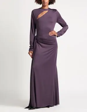 Victoria Beckham Polyester Elastane Maxi Dress - Purple