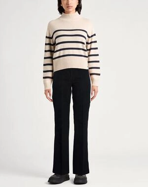 TOTEME Cotton Flannel Bootcut Pants - Black
