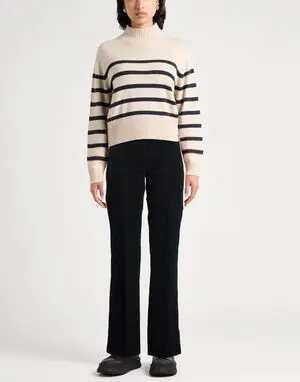 TOTEME Cotton Flannel Bootcut Pants - Black