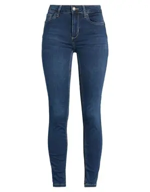 Liu Jo Skinny Jeans In Dark Wash Stretch Denim With Crystal Embellishments