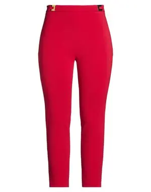 Elisabetta Franchi Tapered Crepe Pants - Red
