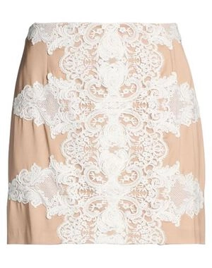 Elisabetta Franchi Mini Skirt Blush Size Viscose, Polyamide, Cotton - Pink