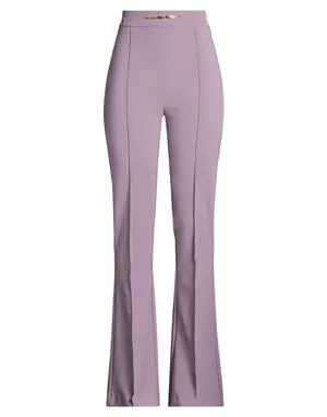 Elisabetta Franchi High-waisted Flared Crepe Pants - Purple