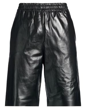TOD'S Shorts & Bermuda Shorts Size Lambskin - Black