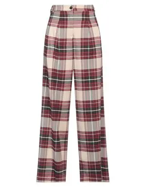 JUCCA Tartan Pattern Wide-leg Trousers